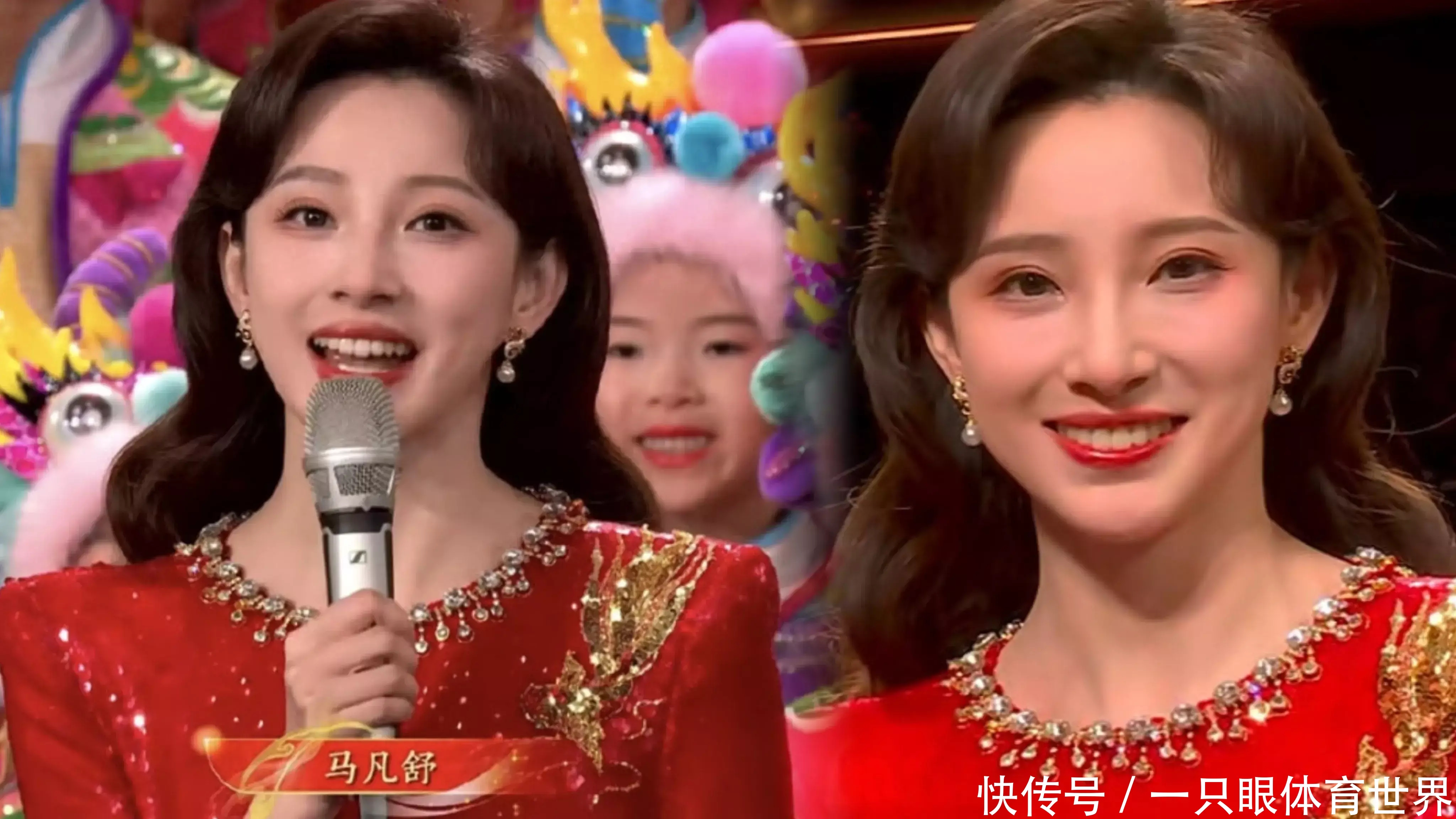 马凡舒再登春晚！CCTV5女神成央视门面，穿红裙大气，笑容好美 - 360娱乐，你开心就好